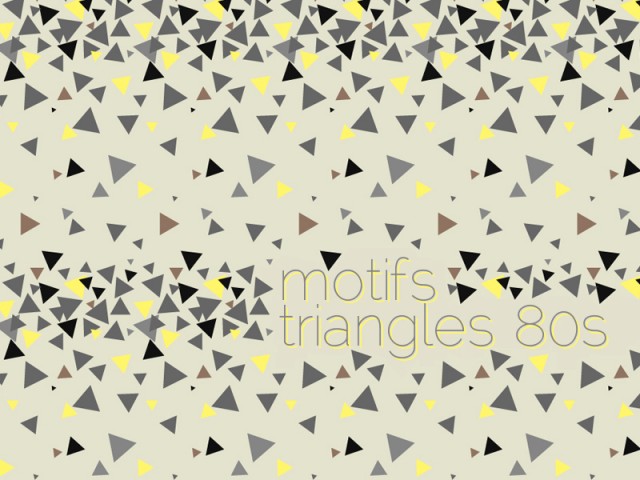 Motifs triangles 80s - Morning by Foley